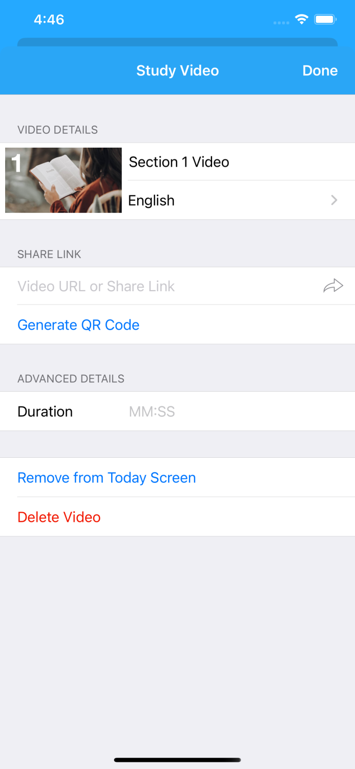 Video Screen - ServicePlanner